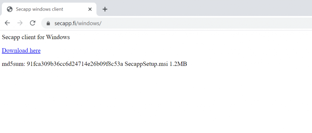 How to use Secapp: Windows Client - Secapp